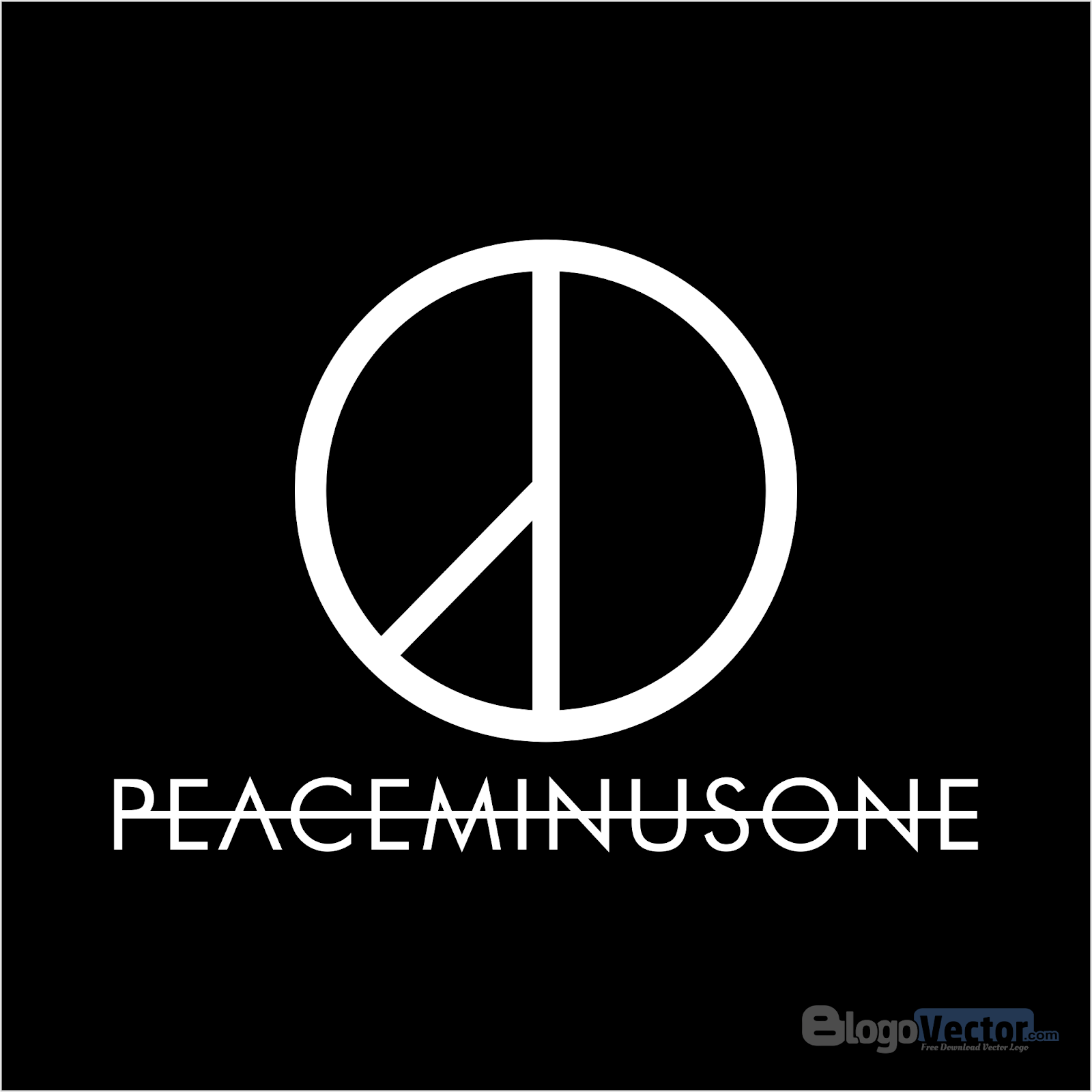Peace Minus One Logo vector (.cdr) - BlogoVector