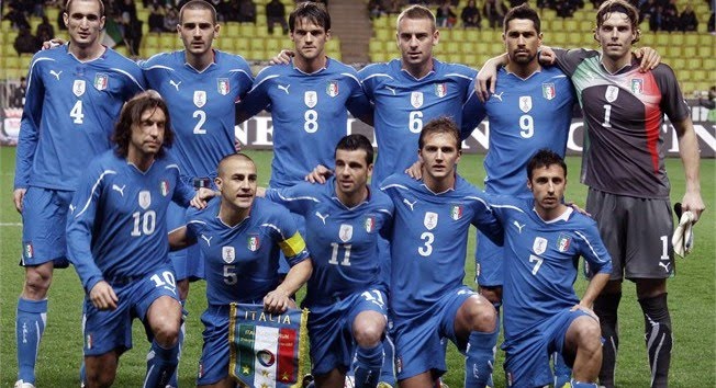 The Football Soccer: Italy Team Photos