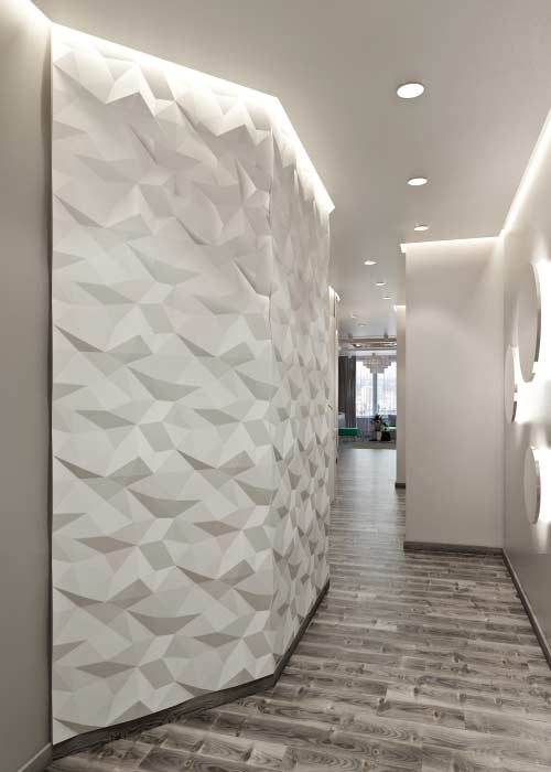 Modern 3d gypsum wall panels choice and installation