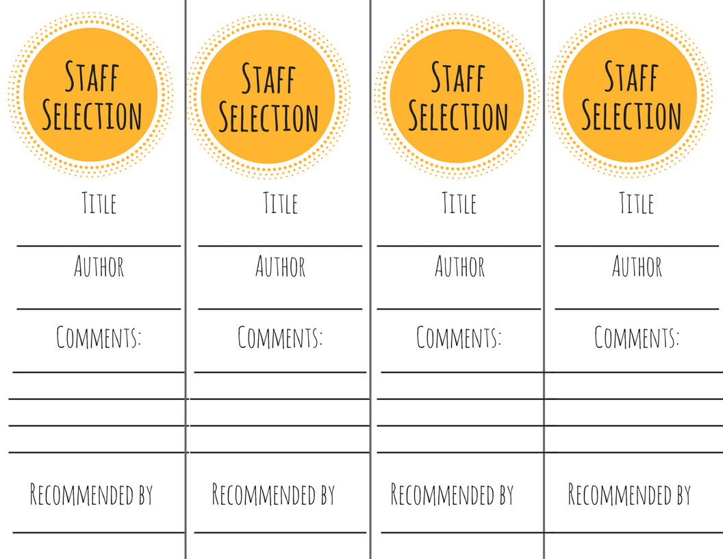 5 Minute Librarian: Easy Staff Picks Displays