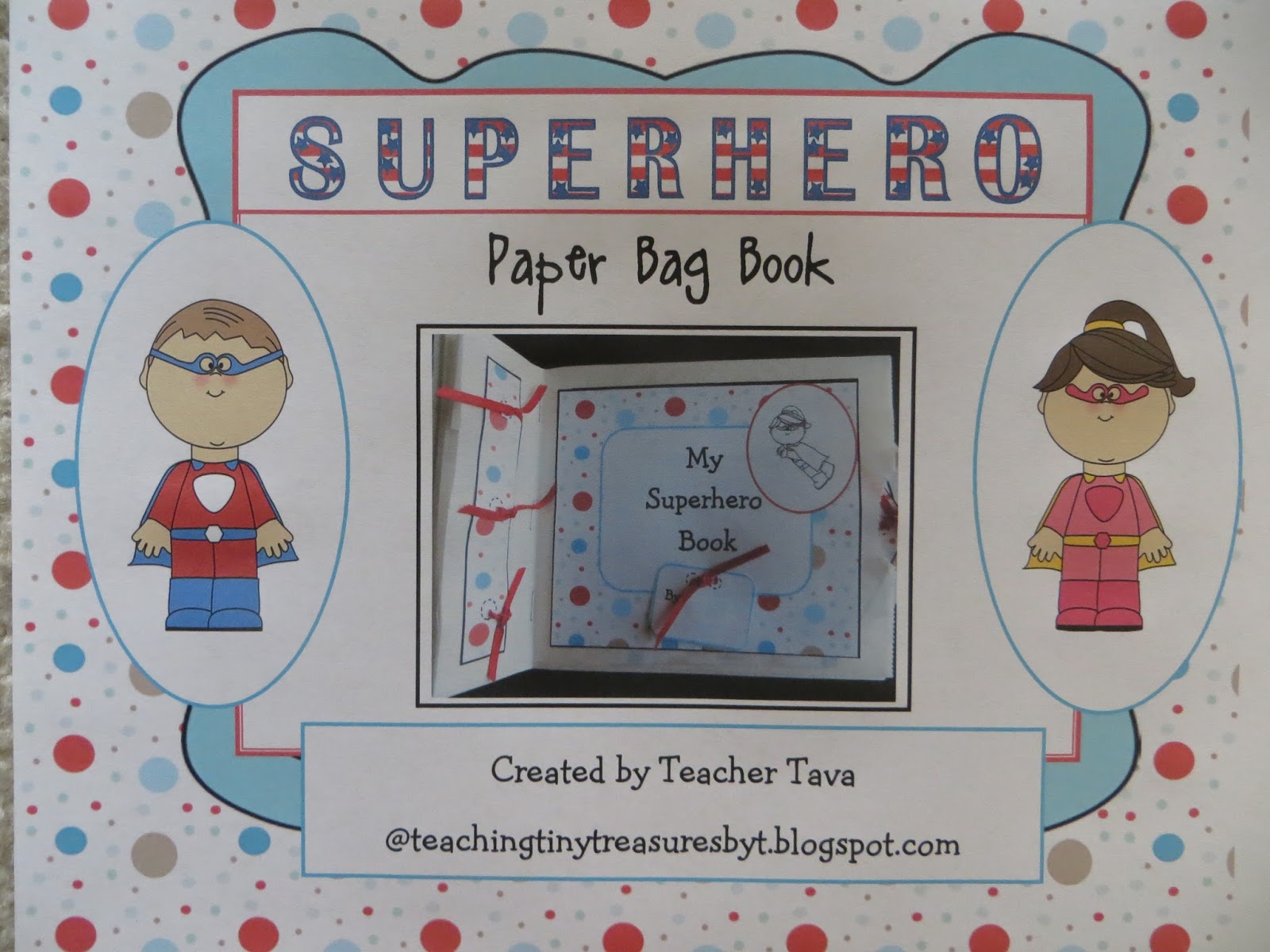 Teaching Tiny Treasures: Superhero Paper Bag Book