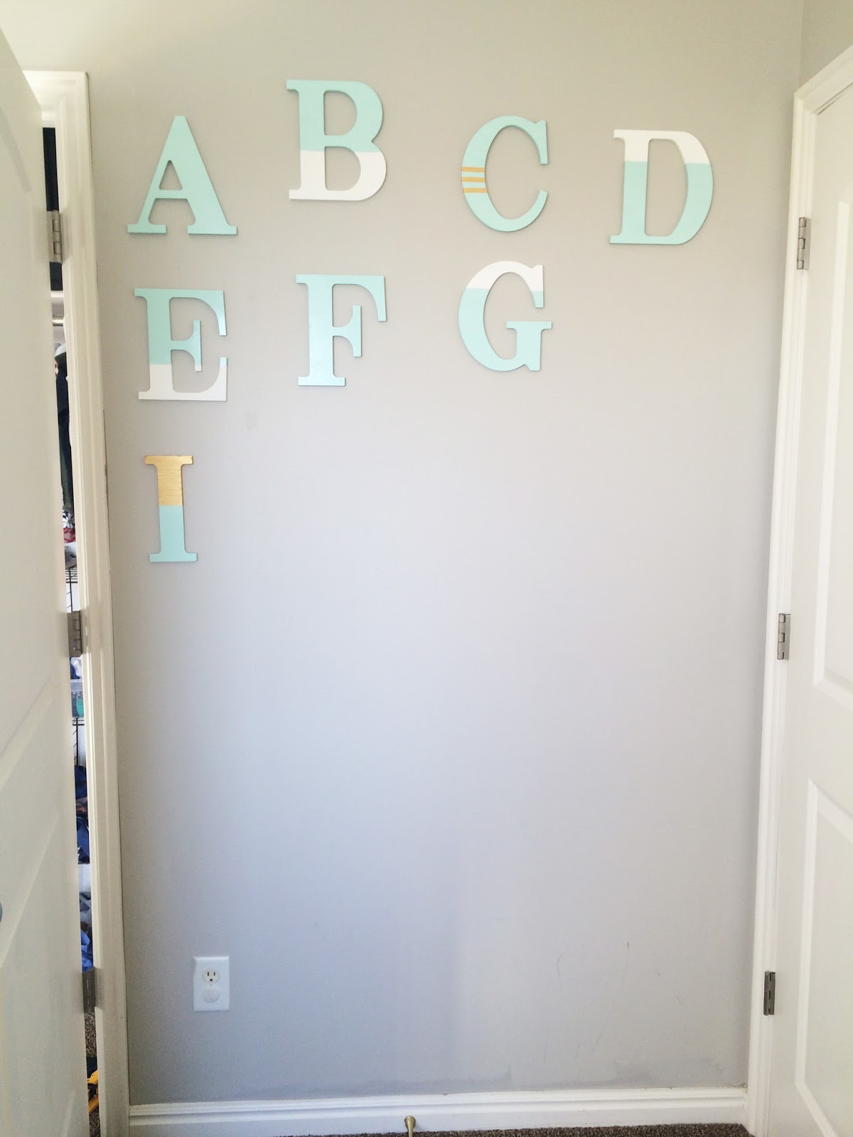 DIY Kid Room Alphabet Wall | Miss Audrey Sue