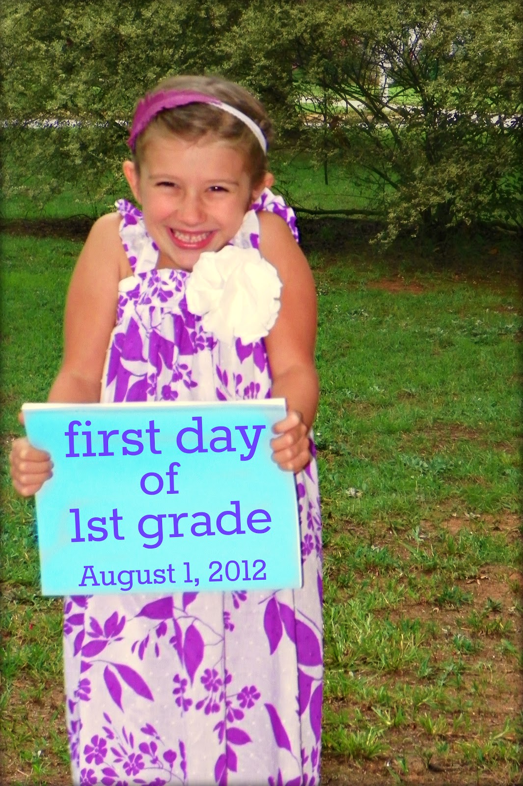 perry jayne handmade: First Day of First Grade