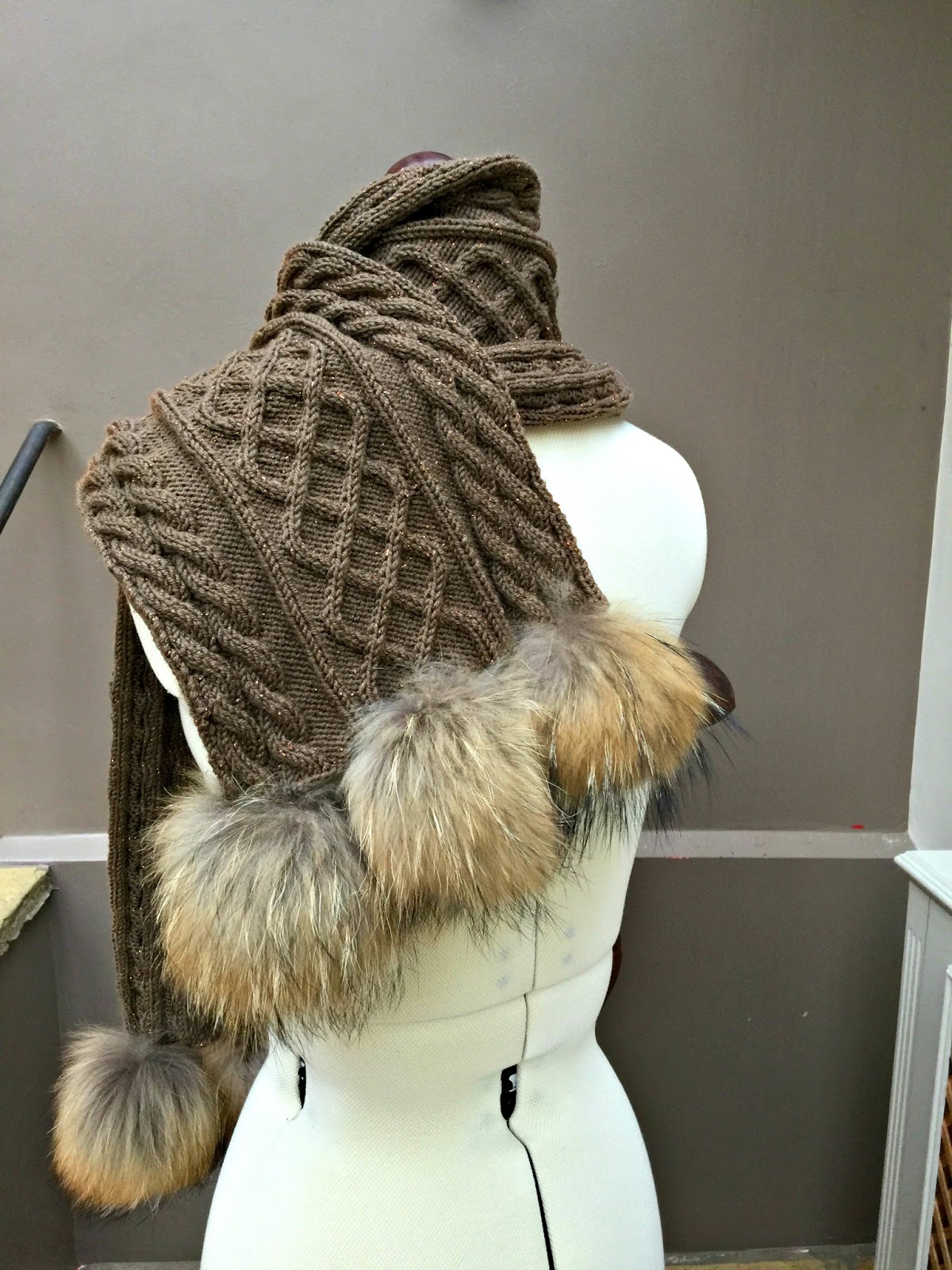 just saying ...: Aran scarf