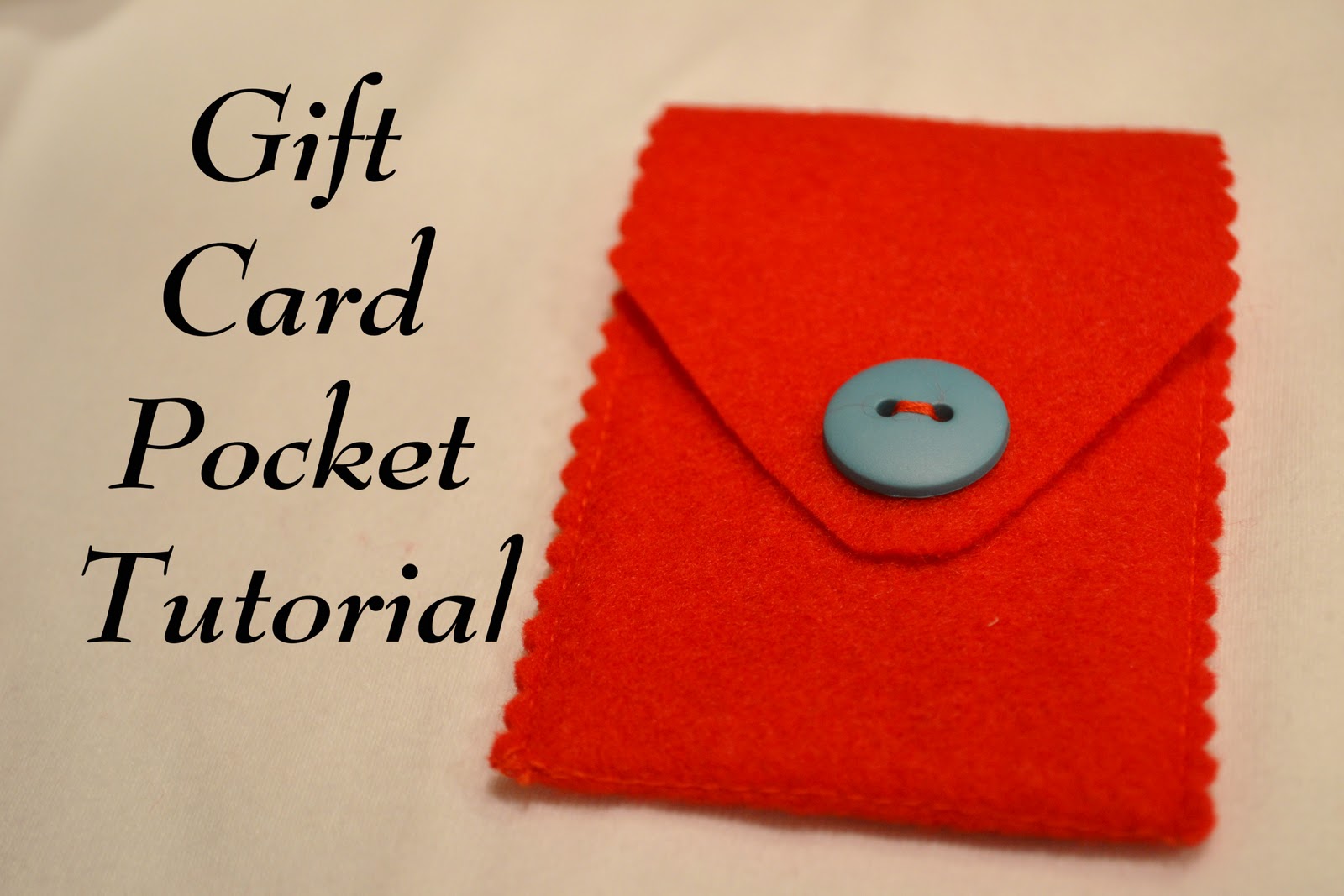 The Life of Jennifer Dawn: Gift Card Pocket Tutorial