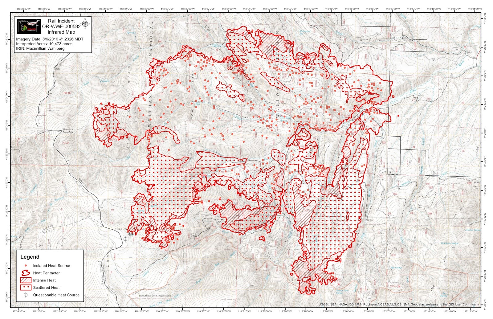 Blue Mountain Fire Information: Rail Fire Morning Update- Aug. 7, 2016