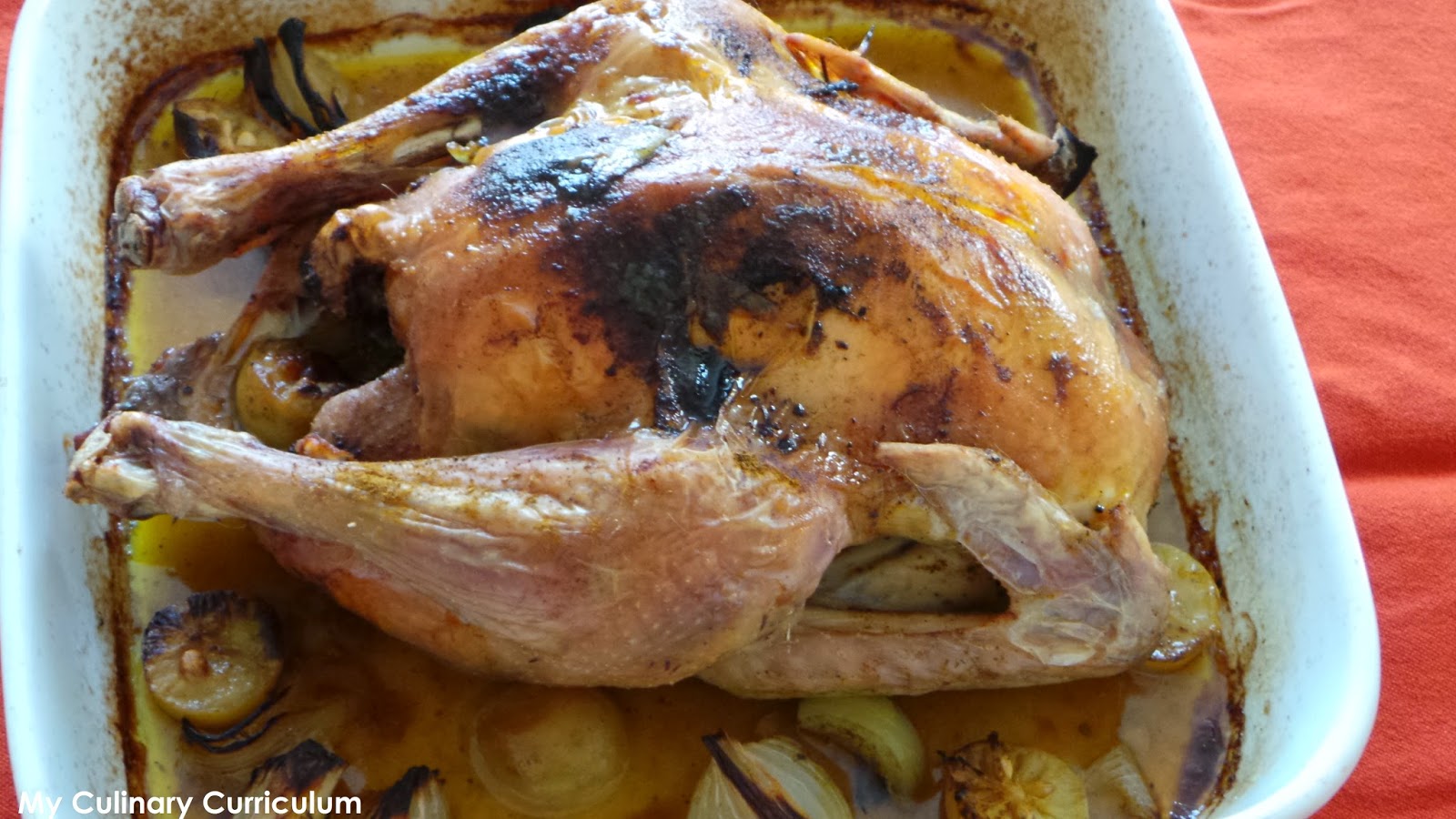 My Culinary Curriculum Poulet Rôti Aux Citrons Confits Et Au épices à