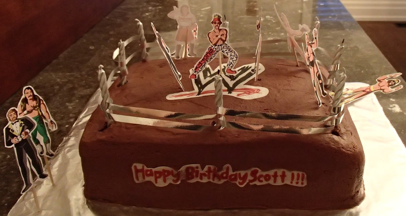 Julia's Baking Adventures: Royal Rumble Birthday Cake (September 2012)