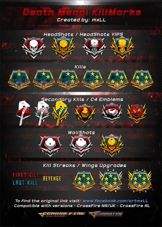 Crossfire kill marks