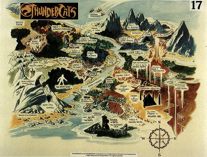 The Dork Review: Cool Map: Thundercats Third Earth