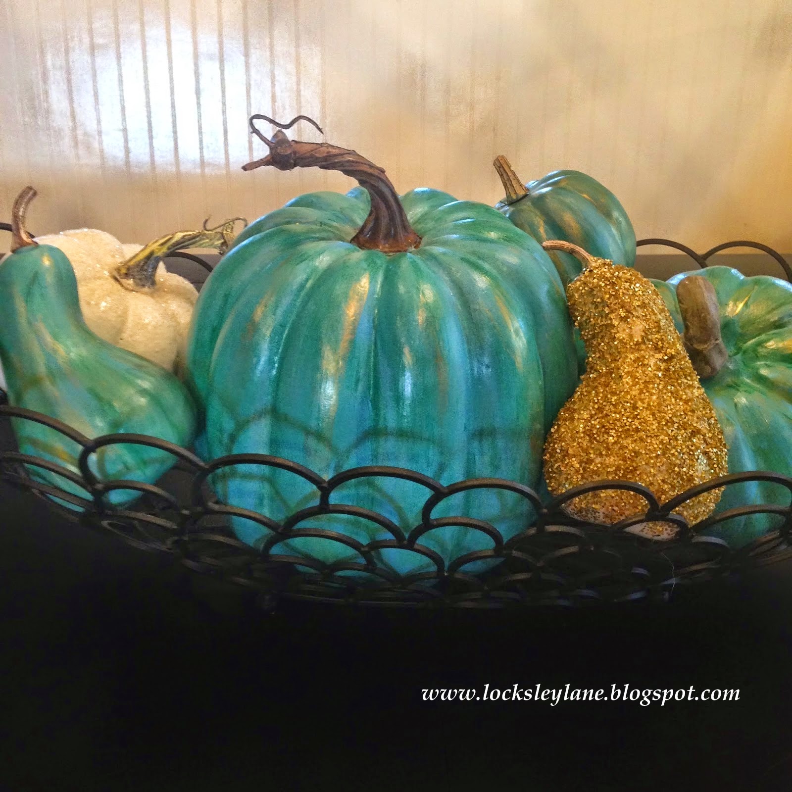 Locksley Lane: Paint Your Pumpkins Turquoise