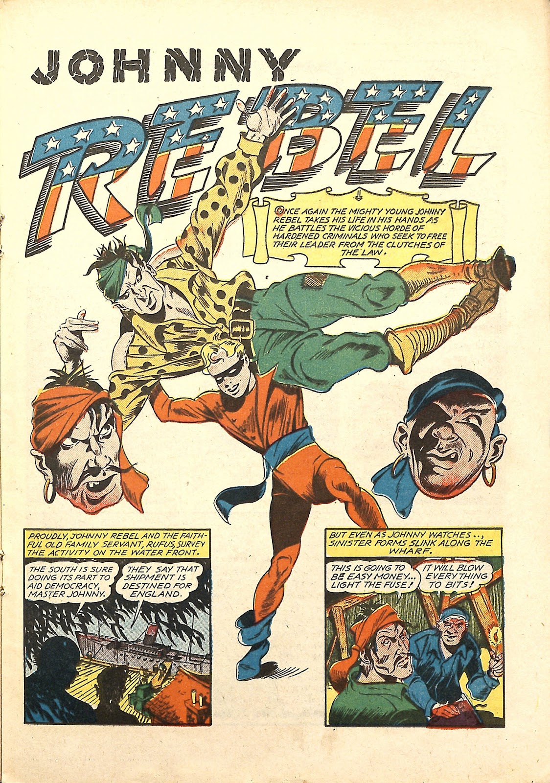 Four-Color Shadows: Johnny Rebel-George Tuska-1941