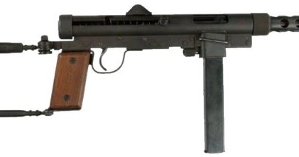 Submachine Gun/Pistol Mitraliur Carl Gustaf Kpist M/45 - Not Angka Lengkap