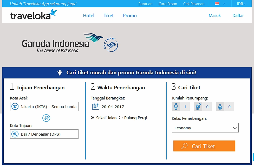 Cara Beli Tiket Pesawat di Traveloka Menggunakan Metode Pembayaran Via ...