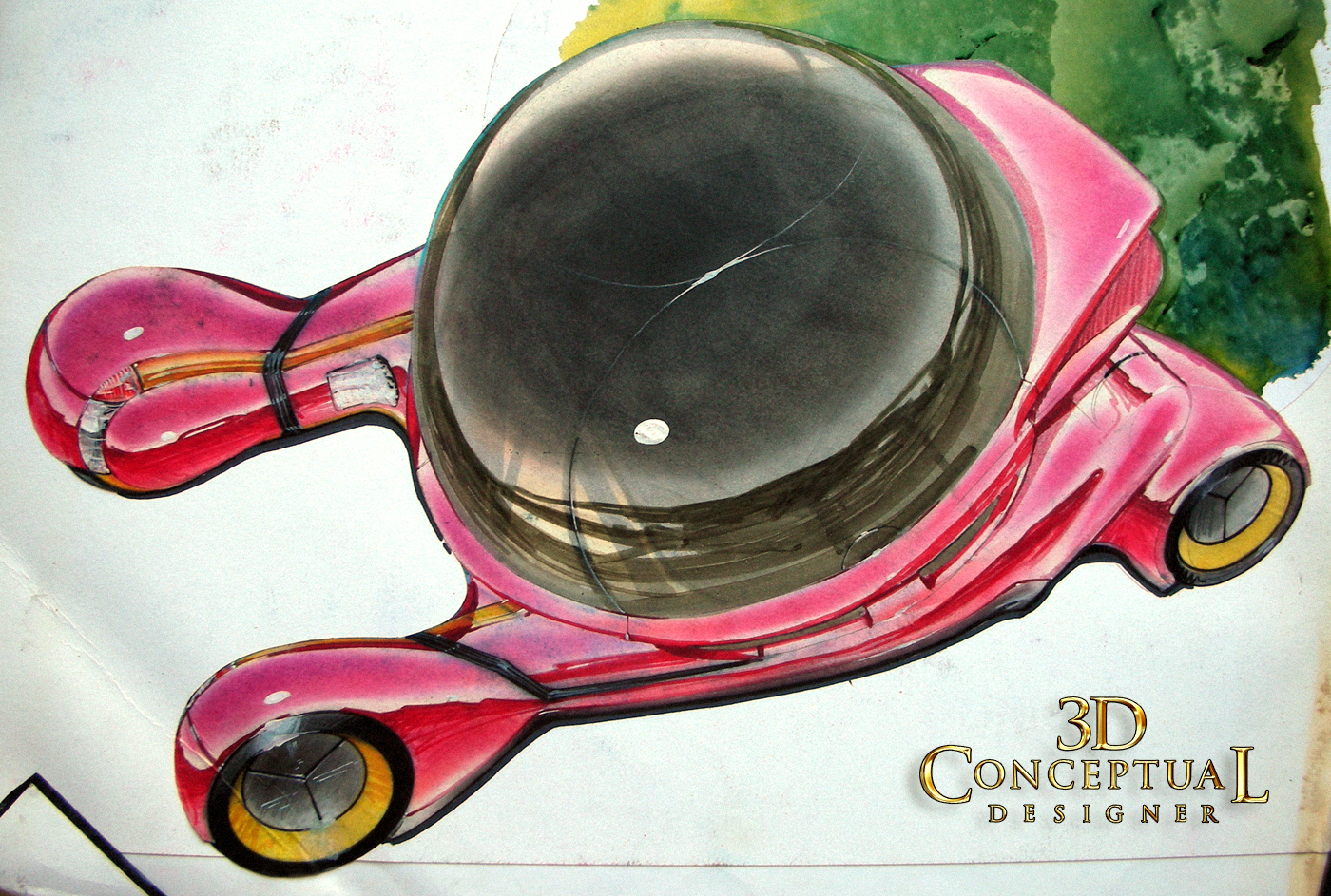3DconceptualdesignerBlog: Personal Project: My Bubble Car Design 1989 ...
