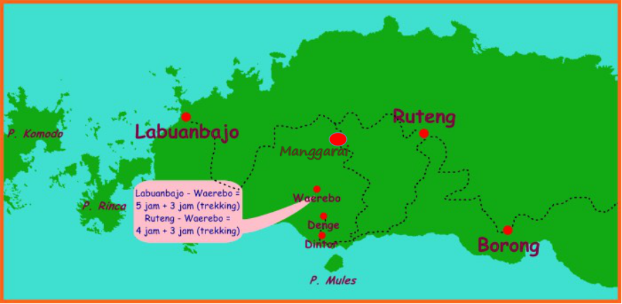 Desa Wisata Wae Rebo : Letak Geografis Desa Wisata Wae Rebo