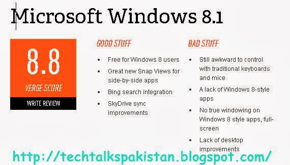 Tech Talks Pakistan: Windows 8.1 release date, features, review, download