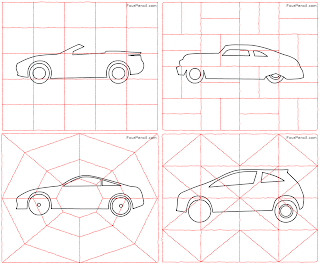 Four grid: Free printable Racing Car grid line drawing worksheet ...