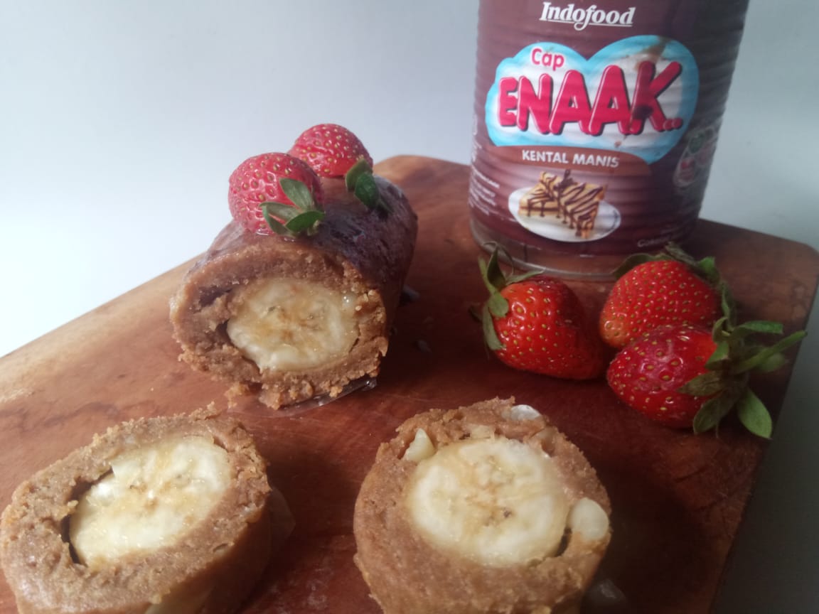 Puding Roll Oatmeal Kacang Pisang Cemilan Sehat di Saat Lapar - Mpo Ratne