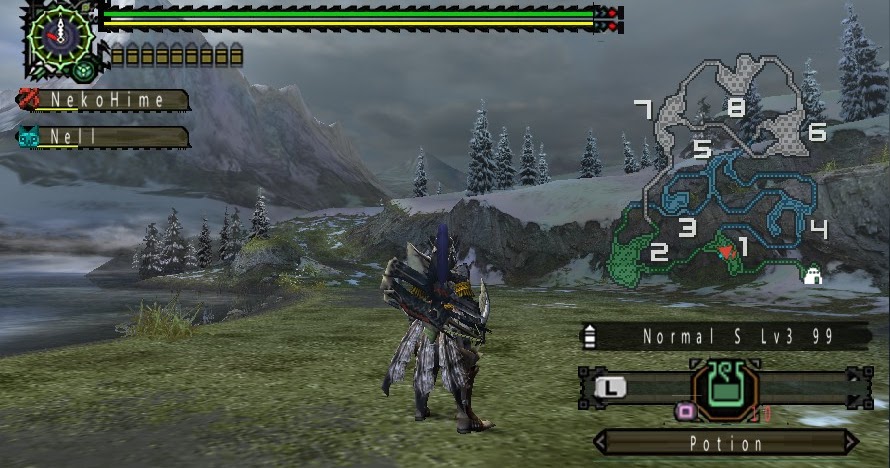 Download Mod Texture Status Bar [SB MHFZ Green Ver] MHFU For Emulator ...