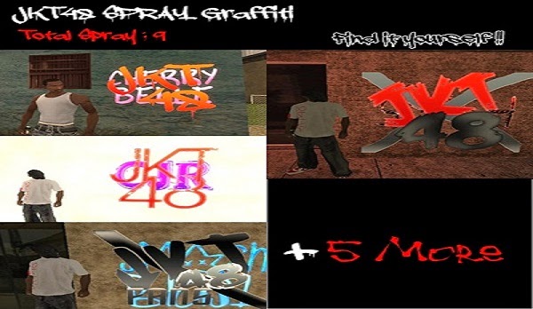 JKT48 Spray Graffiti | GTAind - Mod GTA Indonesia