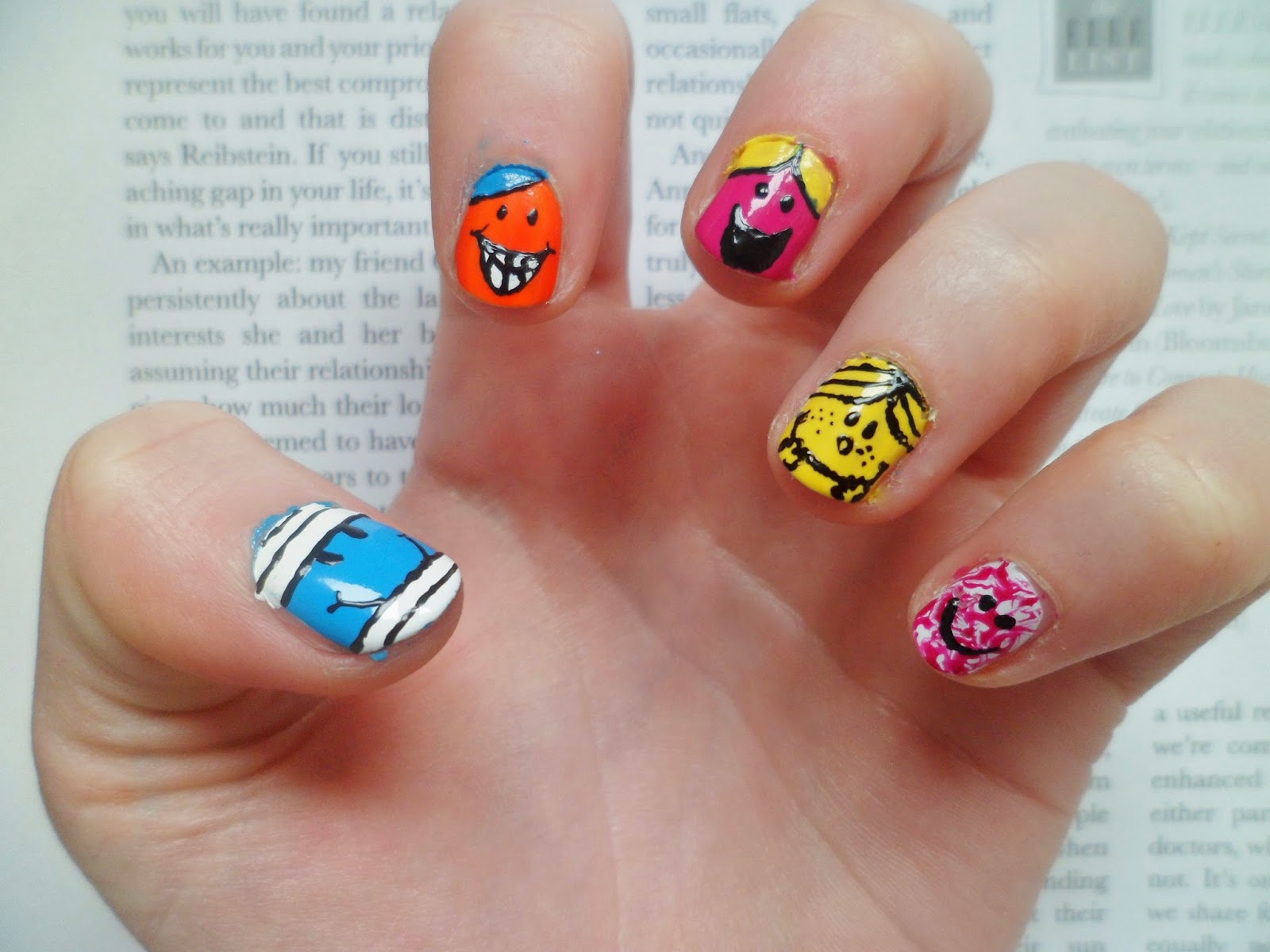 Sunday Nails - Mr Men and Little Miss | The Lipstick, The Girl And Her ...