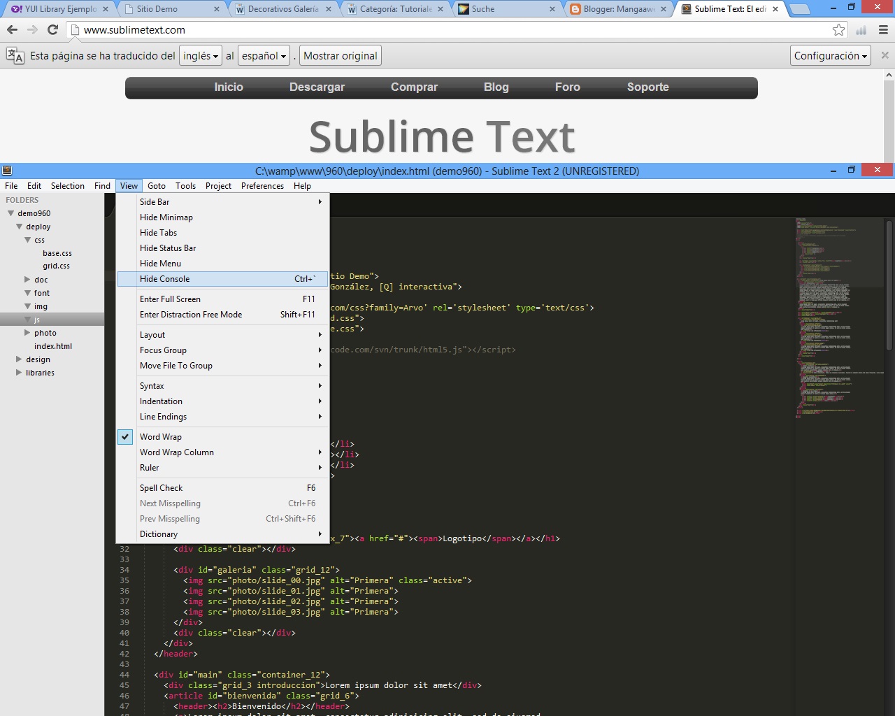 Sublime text. Que hacer después de su descarga