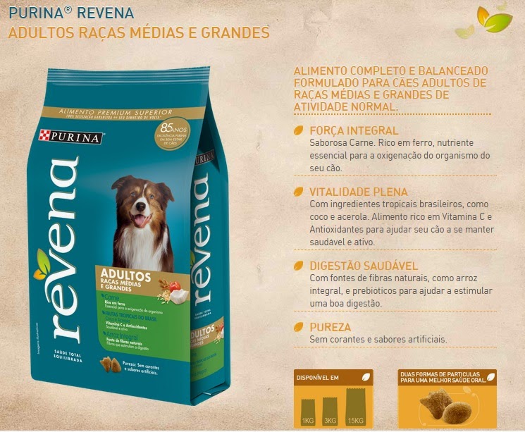 Loja CasaFaz: Ração Revena Adulto Raças Pequenas Purina Nestlé