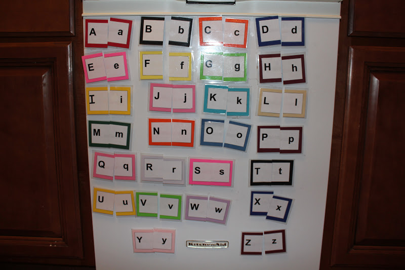 Crafts and Activities for Crazy Kids: Magnetic Letter Matching