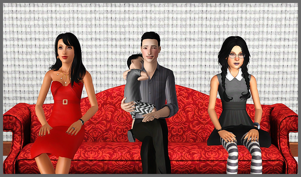 Whimsii Sims: Goth Family