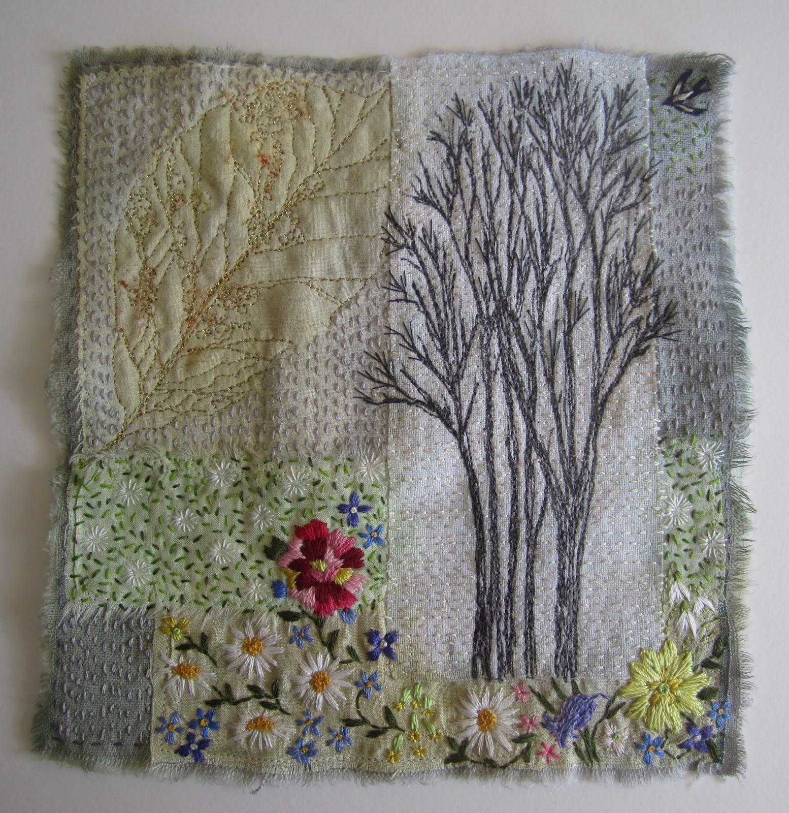 Louise Watson - Textile Artist: Cycle of the seasons- finished!