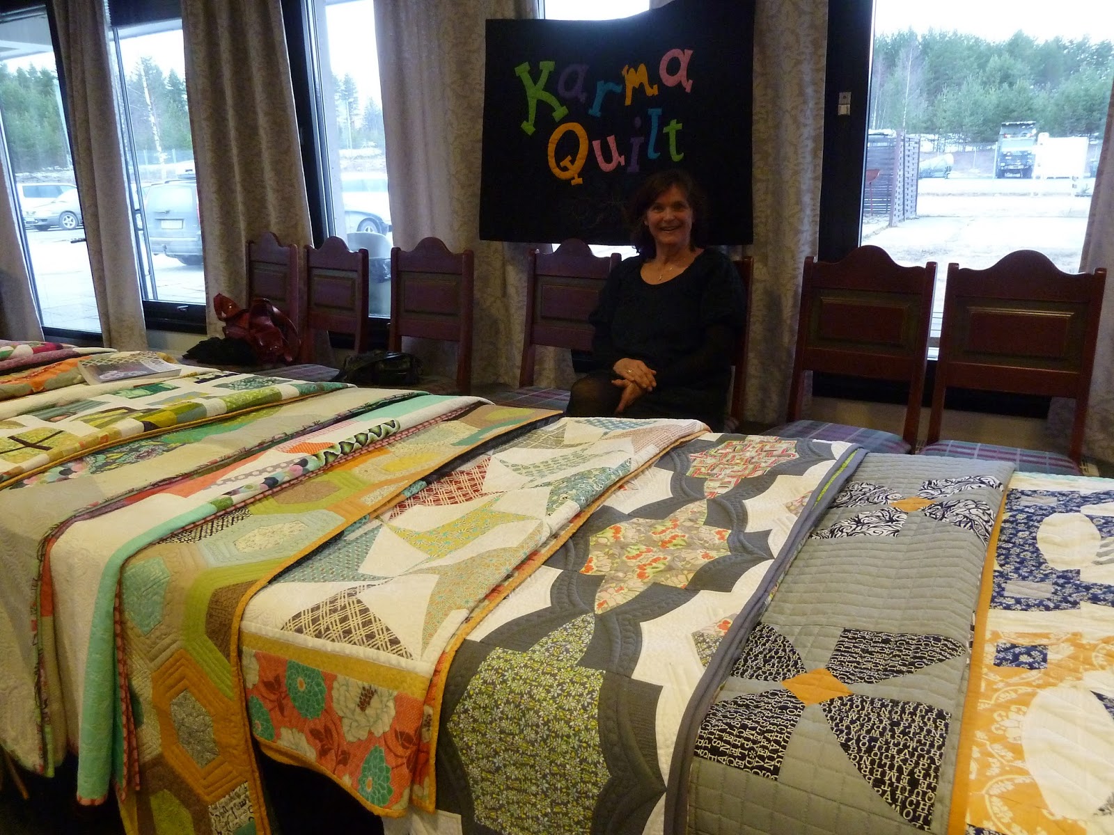 Abyquilt: March quiltmeeting - visit by Karmaquilt