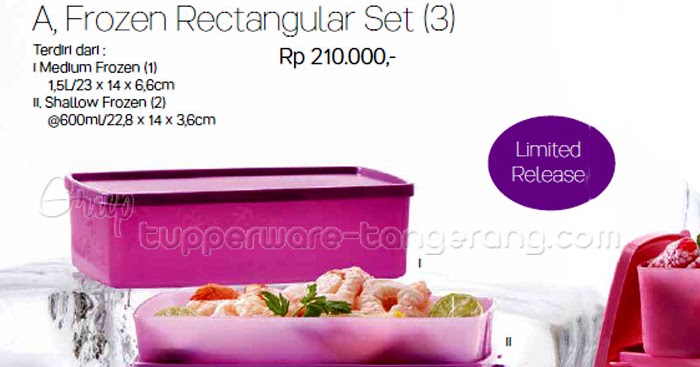 Frozen Rectangular Promo Tupperware September 2016 - Tupperware Palem Semi