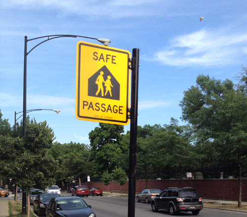 Uptown Update: Safe Passage Route Signs Go Up In Uptown