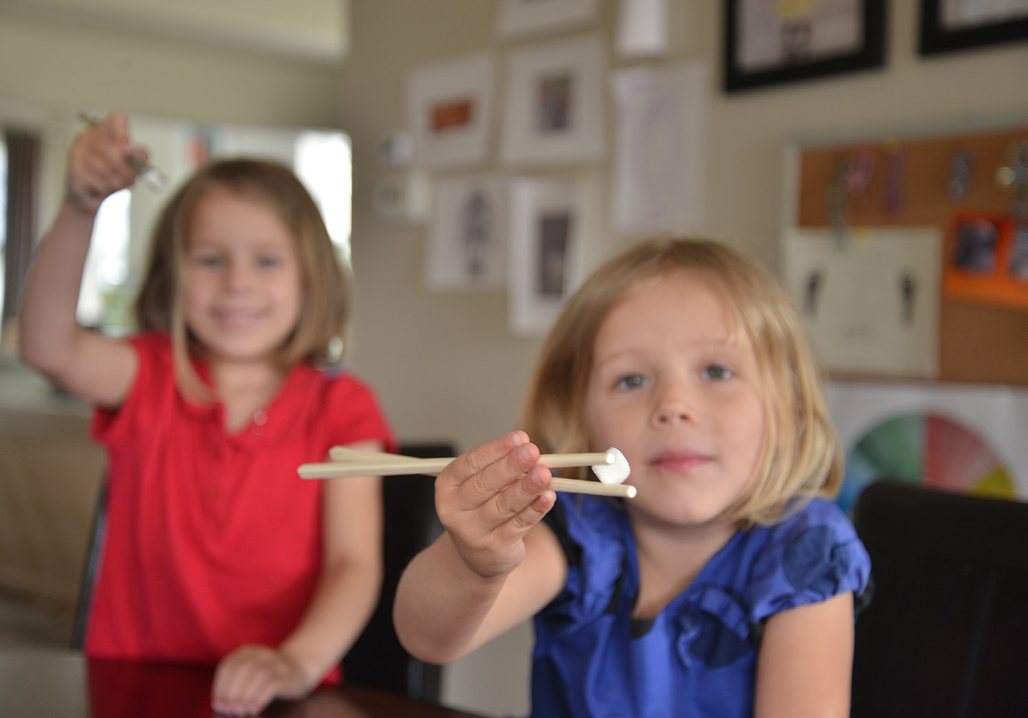 A school of fish: Using Chopsticks