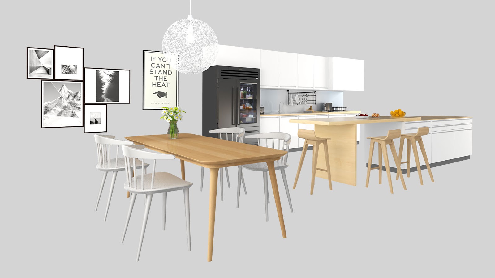 templates 3D: Kitchen & Dining
