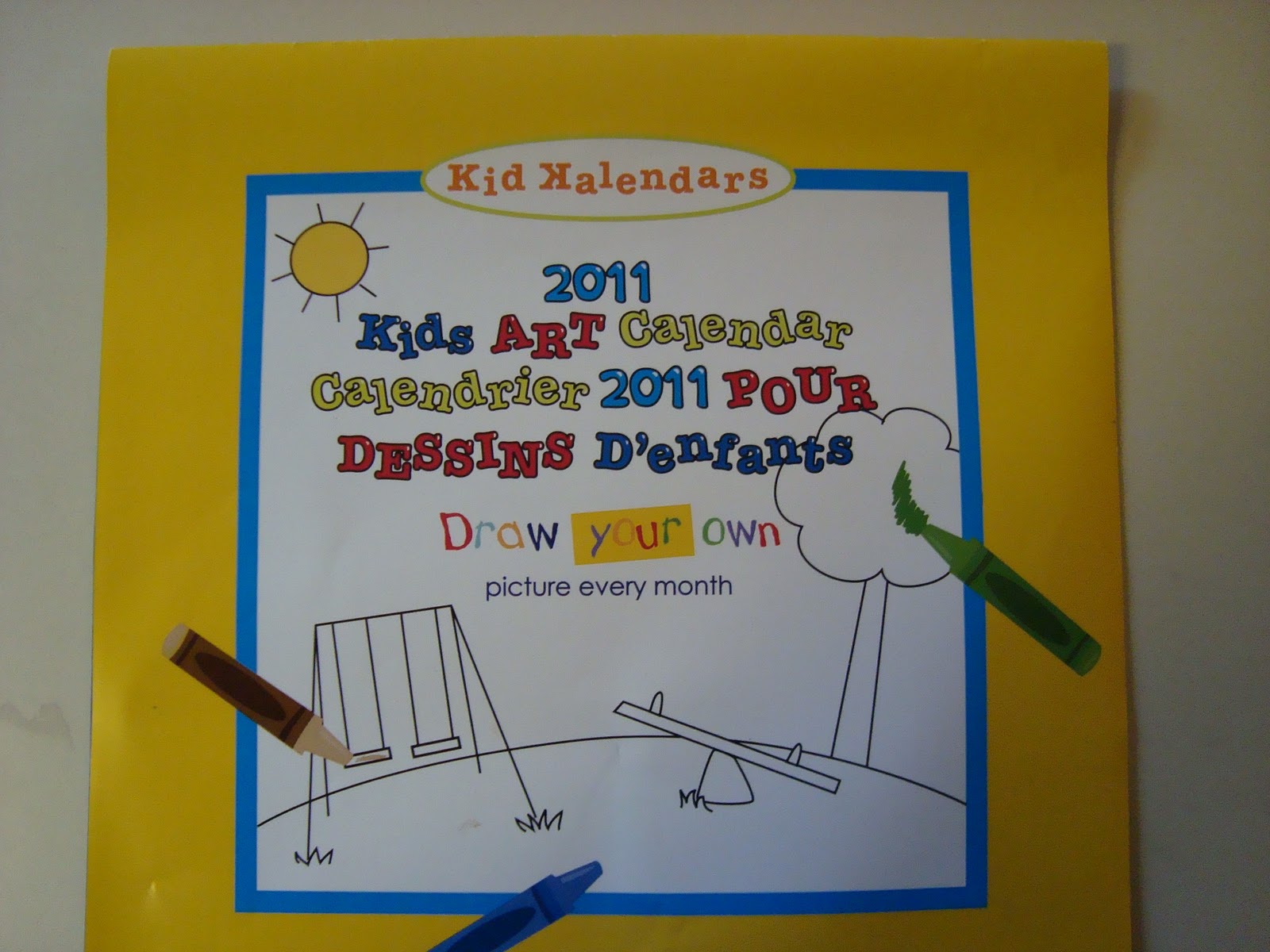 The Kids Art Studio: Project 3: Calendars