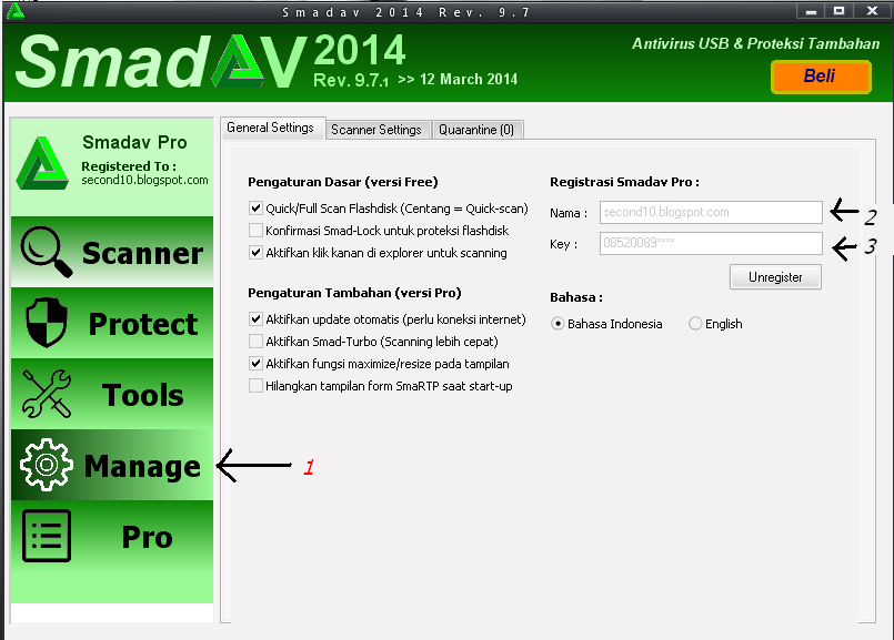 Cara Membuat Serial Key Smadav Sendiri - Umar Al Faruq
