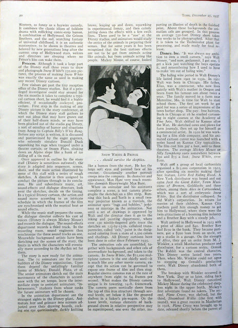 Filmic Light - Snow White Archive: 1937 Time Magazine