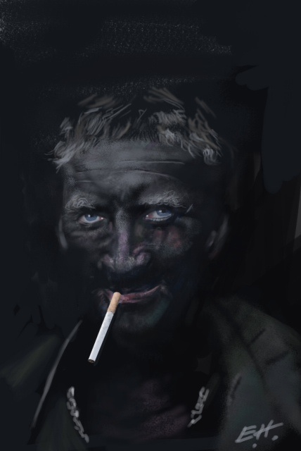 Edmund Hernandez Art: Coal Miner