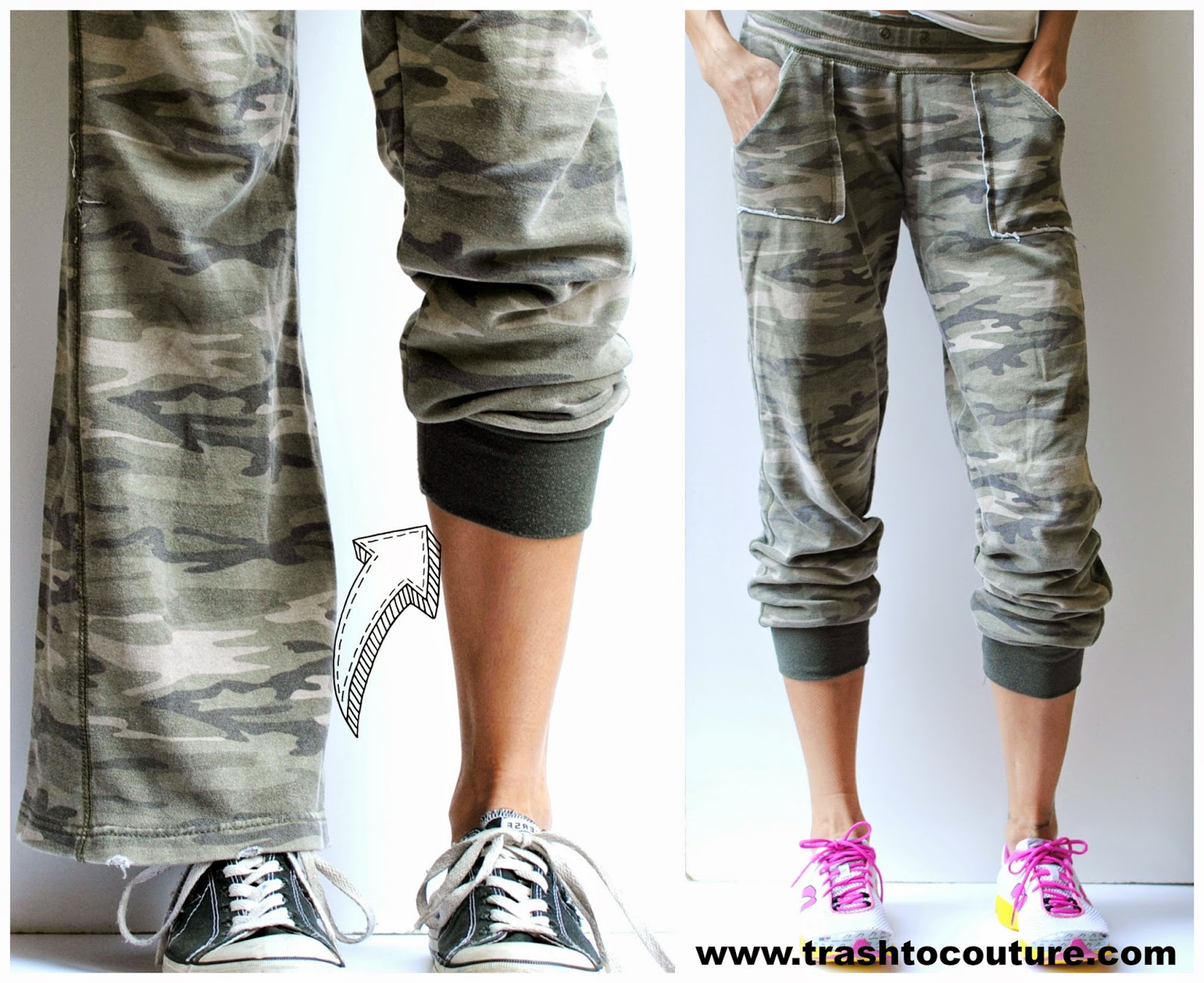 DIY Refashioned Track Pants | Trash To Couture | Bloglovin’