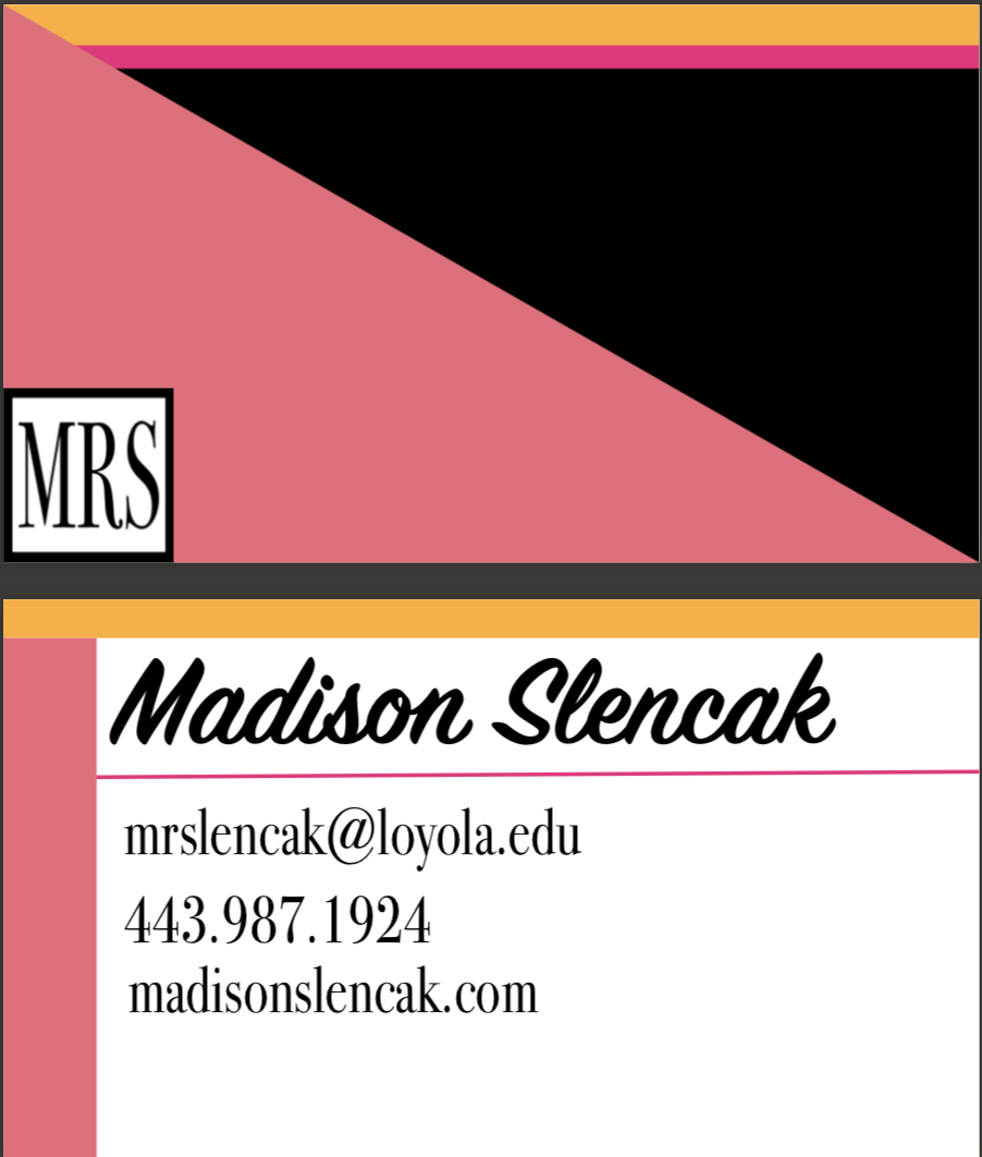 business card drafts