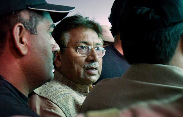 Akram Abid: EX ARMY RULER Pervez Musharraf present anti-terrorism court ...