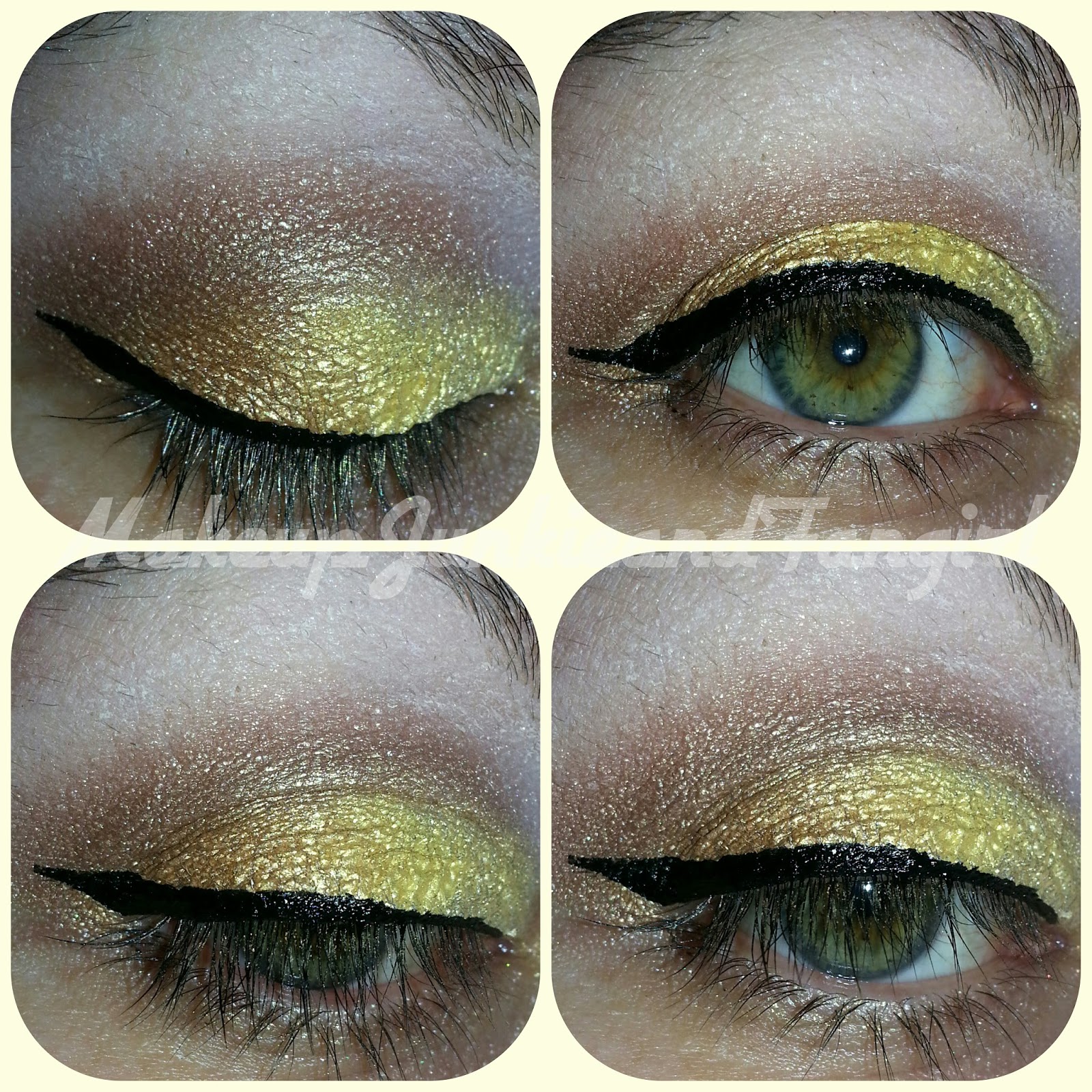 Makeup Junkie and Fangirl: Milani Runway Eyes: Yellow Eye Look
