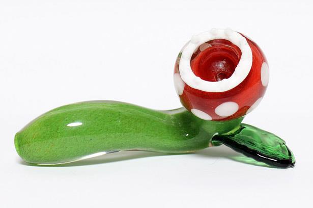 Pipa de vidrio con forma de flor piraña del video-game Mario Bros | El ...