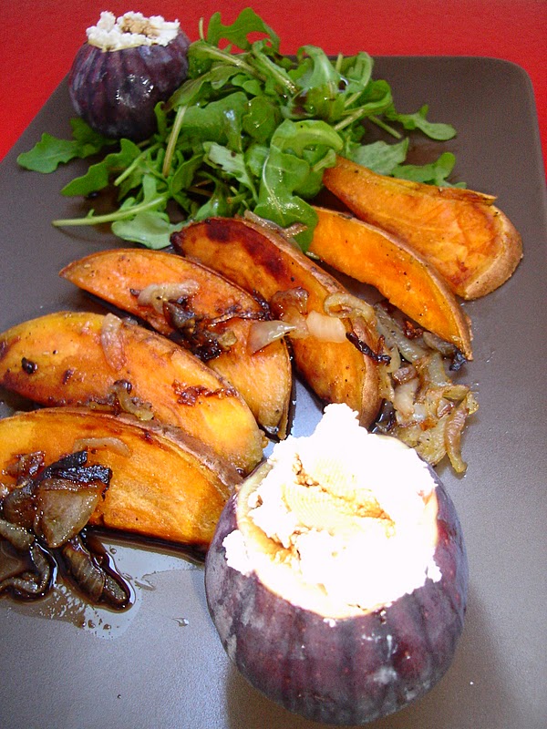 Gingerize the Lotus!: Patates douces rissolées et figues fraîches au ...