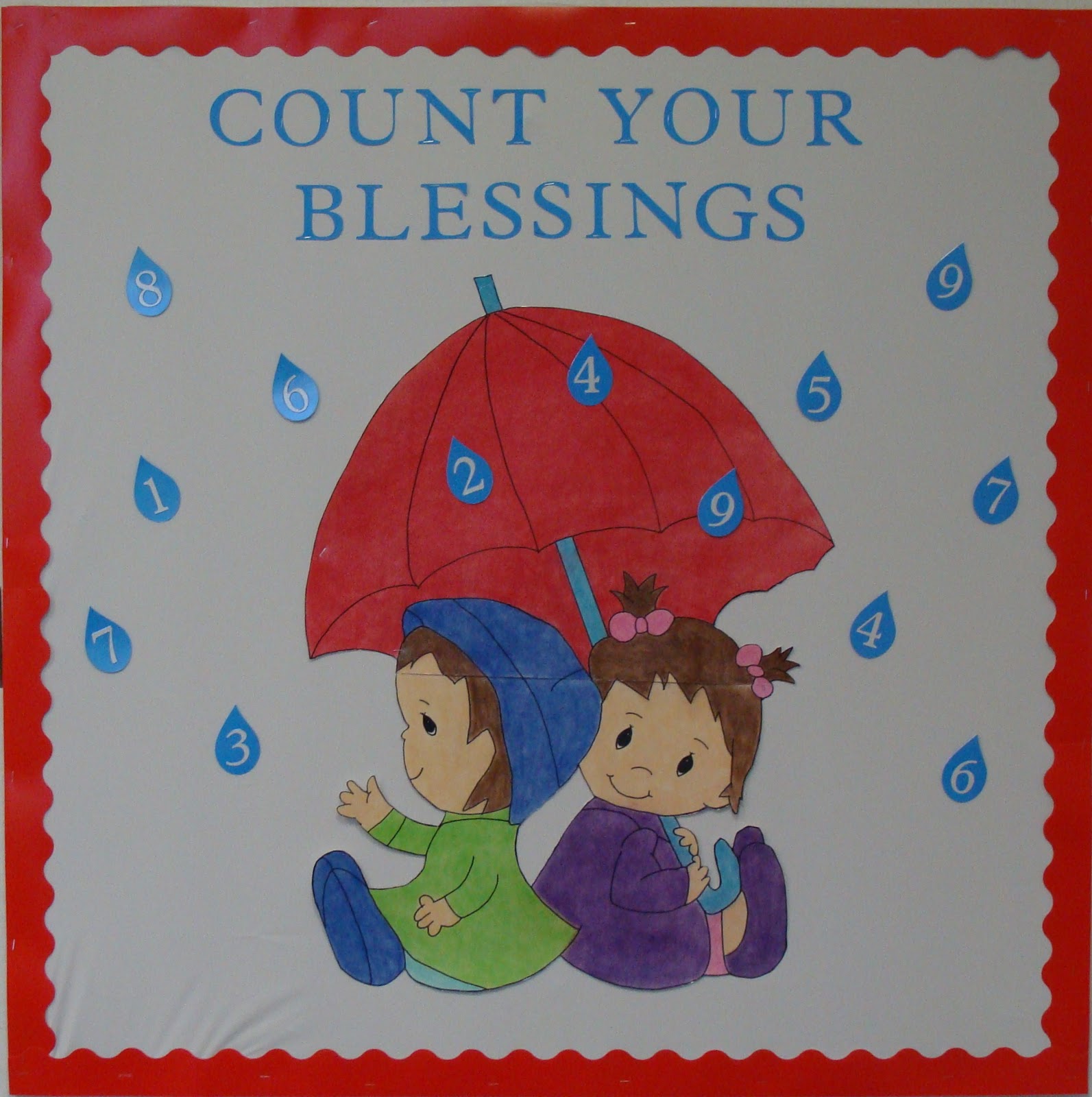 Bulletin Boards: Math - Scriptural Reference - Count Your Blessings