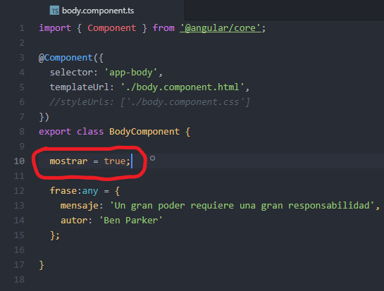 ELECTROBÓVEDA: Angular: 5. Directiva estructural *ngIf