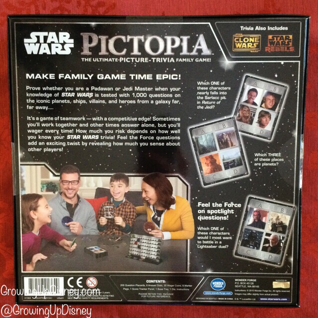 Growing Up Disney: Pictopia Picture-Trivia Game, Star Wars Edition