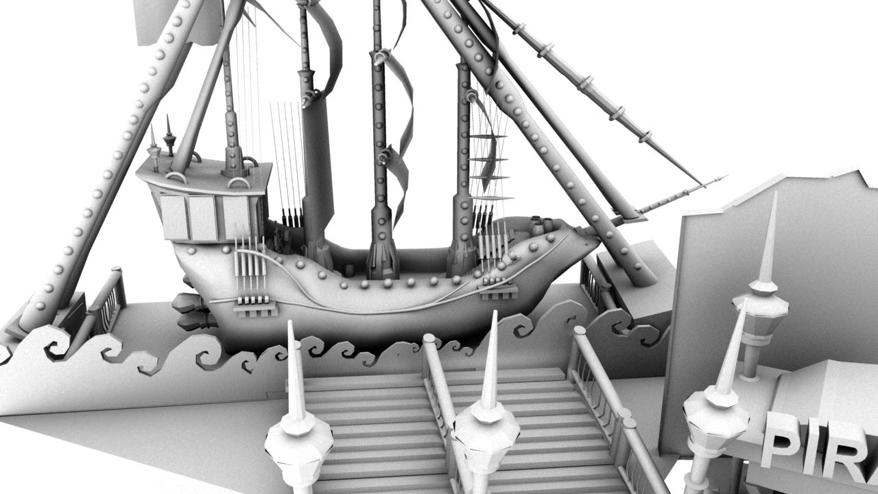 Bgprop Modeling Artistgraphic Designer My First Work In Mayapirate Ship